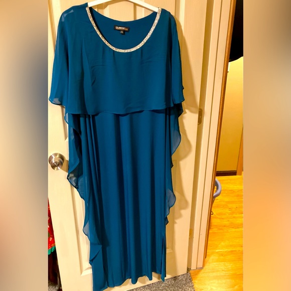 glamour nights | Dresses | Beautiful Oasis Blue Maxi Dress By Glamour ...